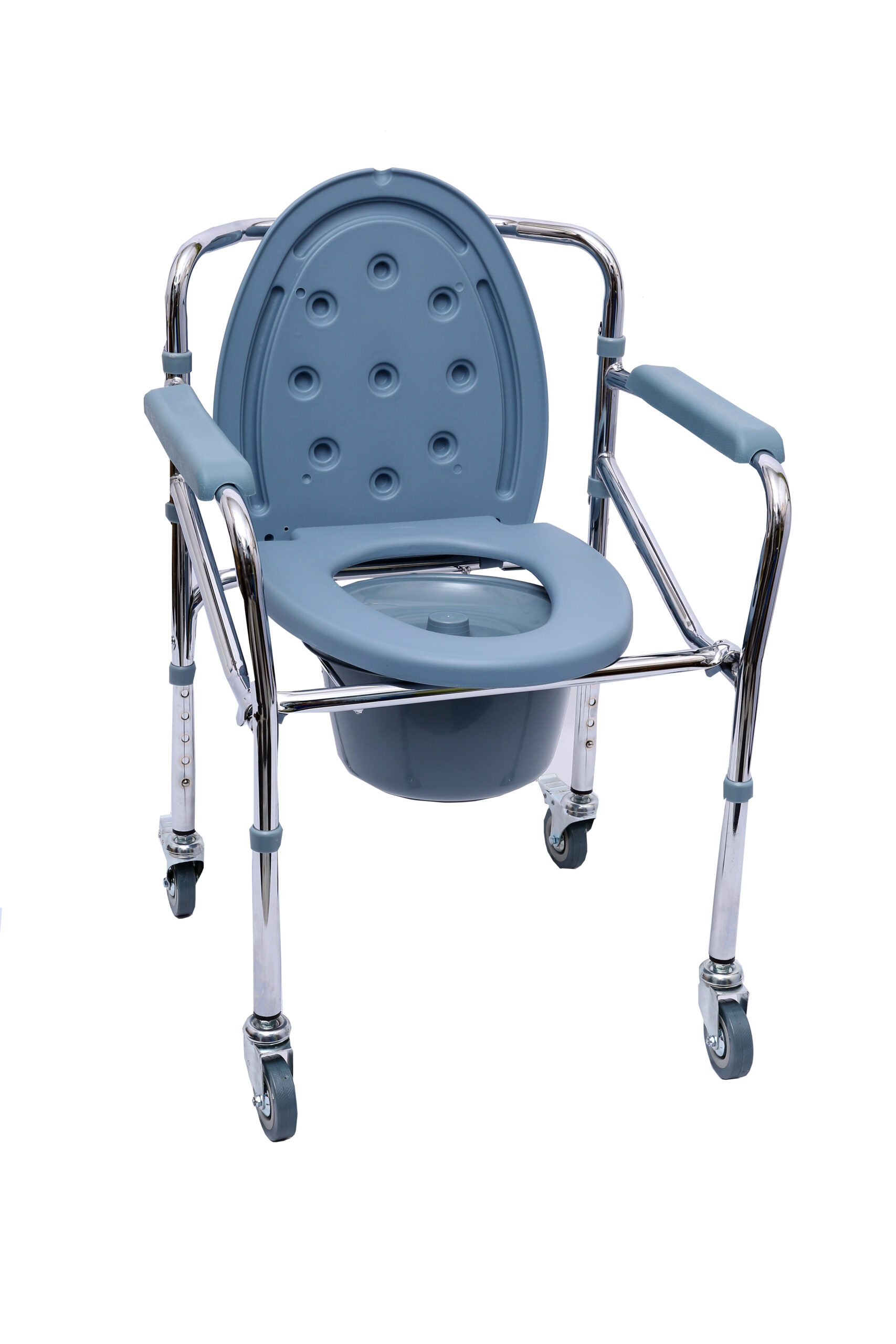Height Adjustable Commode Chair with Wheel – UH 696 – Uphealthy